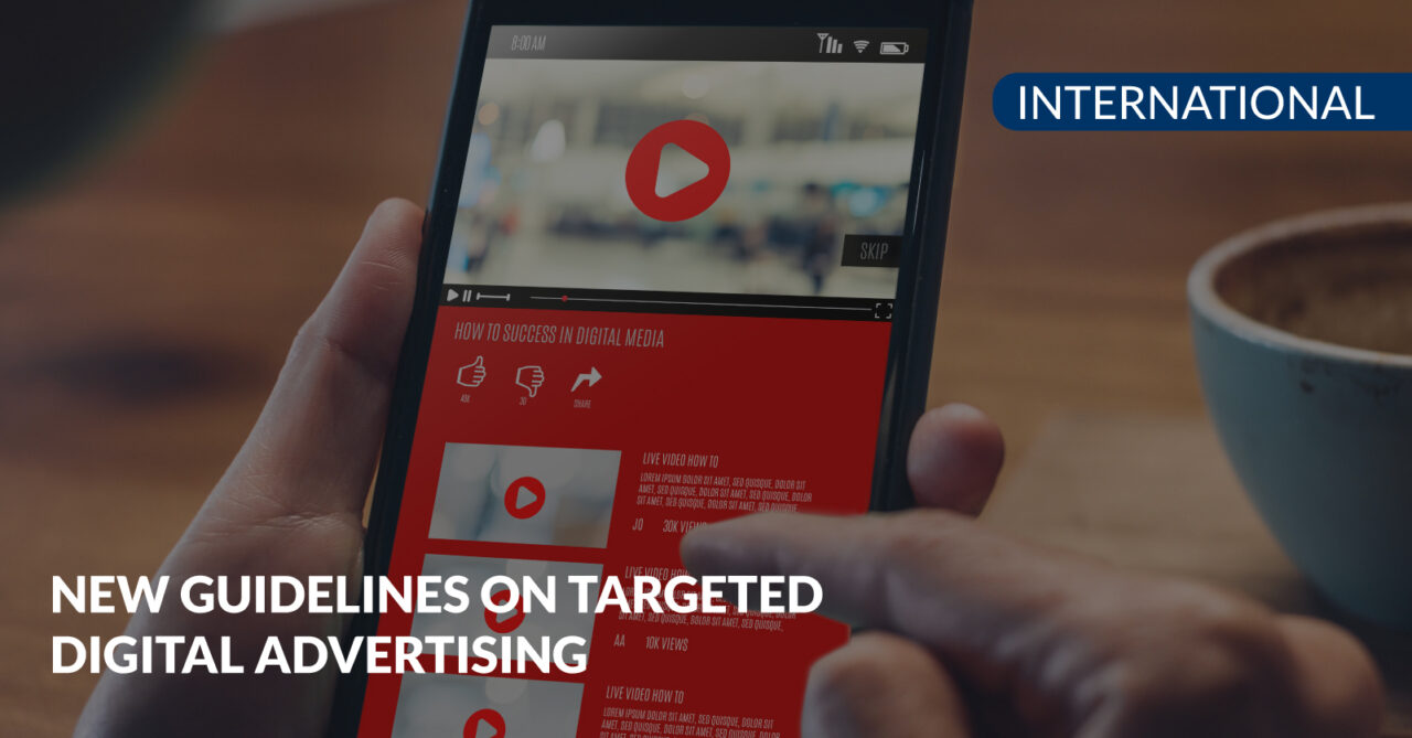 Guidelines on targeted digital advertising - OlarteMoure
