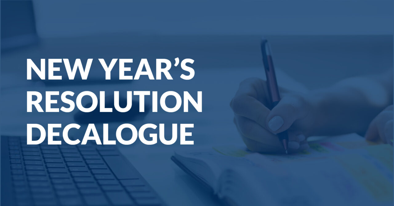 Infographic | New Year's resolution decalogue - OlarteMoure